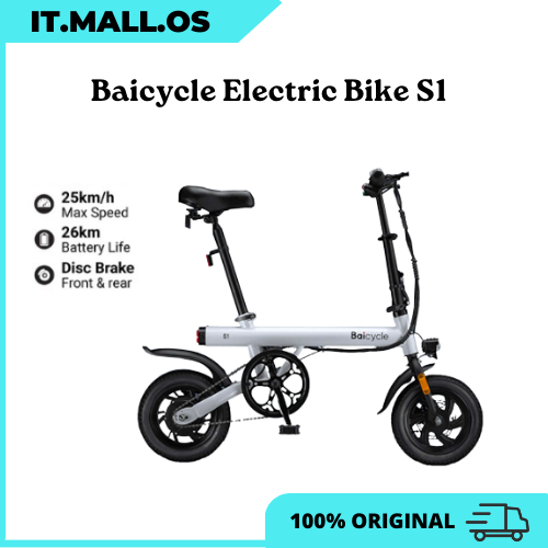 Baicycle Electric Bike S1 (25km/h Max Speed / 26km Long Range Battery ...
