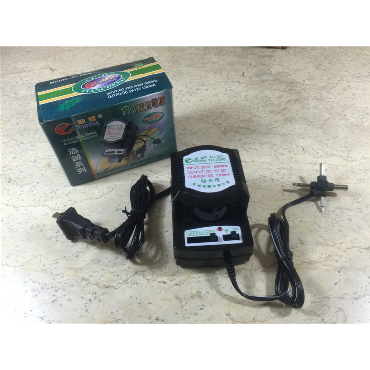 1200mA AC - DC Adjustable Power Supply AC220V to DC3V DC4.5V DC6V DC7 ...