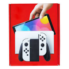 (USED)Nintendo Switch OLED WHITE console with White (L) – White(R) joy ...