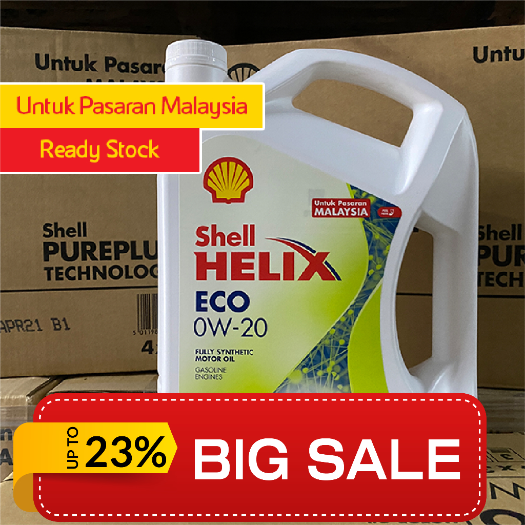 Shell Helix ECO 0W-20 Fully Synthetic Engine Oil (3.5L) | Shopee Malaysia