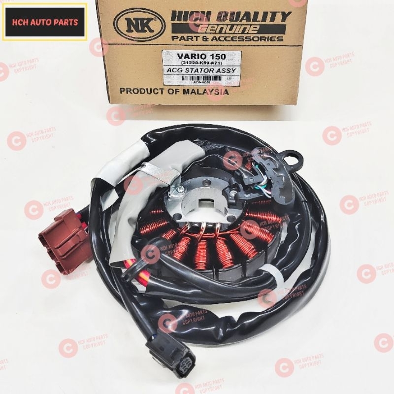 STATOR COIL COMP / FIELD COIL ASSY - HONDA - VARIO 150 - P/NO: 31220-K59-A71 (NK) | Shopee Malaysia