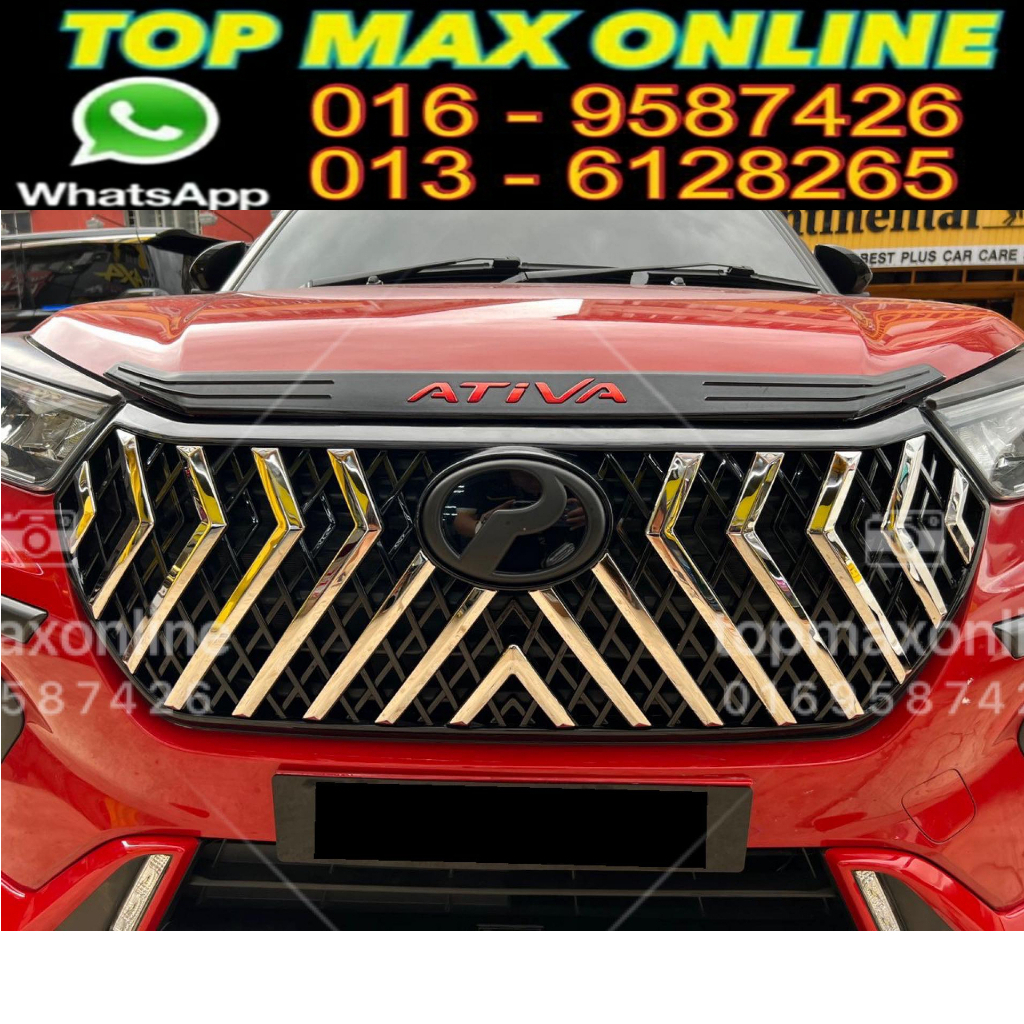 PERODUA ATIVA ABS CHROME SPORT FRONT GRILLE GRILL | Shopee Malaysia