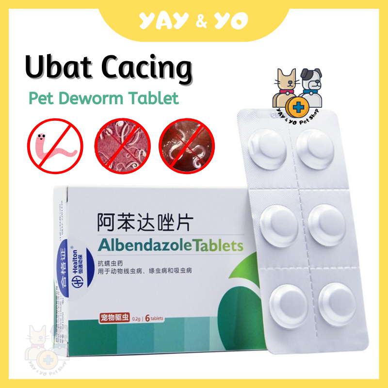 Yay&Yo Obat Ubat Cacing Kucing Dewasa Untuk Anak Kucing Kitten Anjing ...