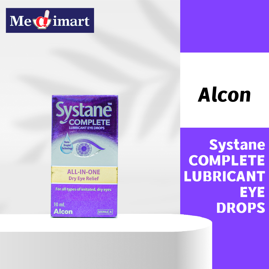 Alcon Systane Complete Lubricant Eye Drops (All-In-One Dry Eye Relief ...