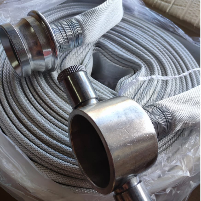 1.5 INCH (38MM) HYDRANT CANVAS HOSE C/W COUPLING / BOMBA HOSE 17BAR ...