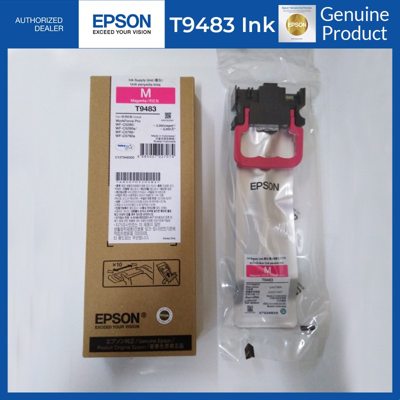 100% Original Epson T948 BK C M Y Ink Pack For Epson Workforce Pro WF-C5290 WF-C5790 inkjet ...