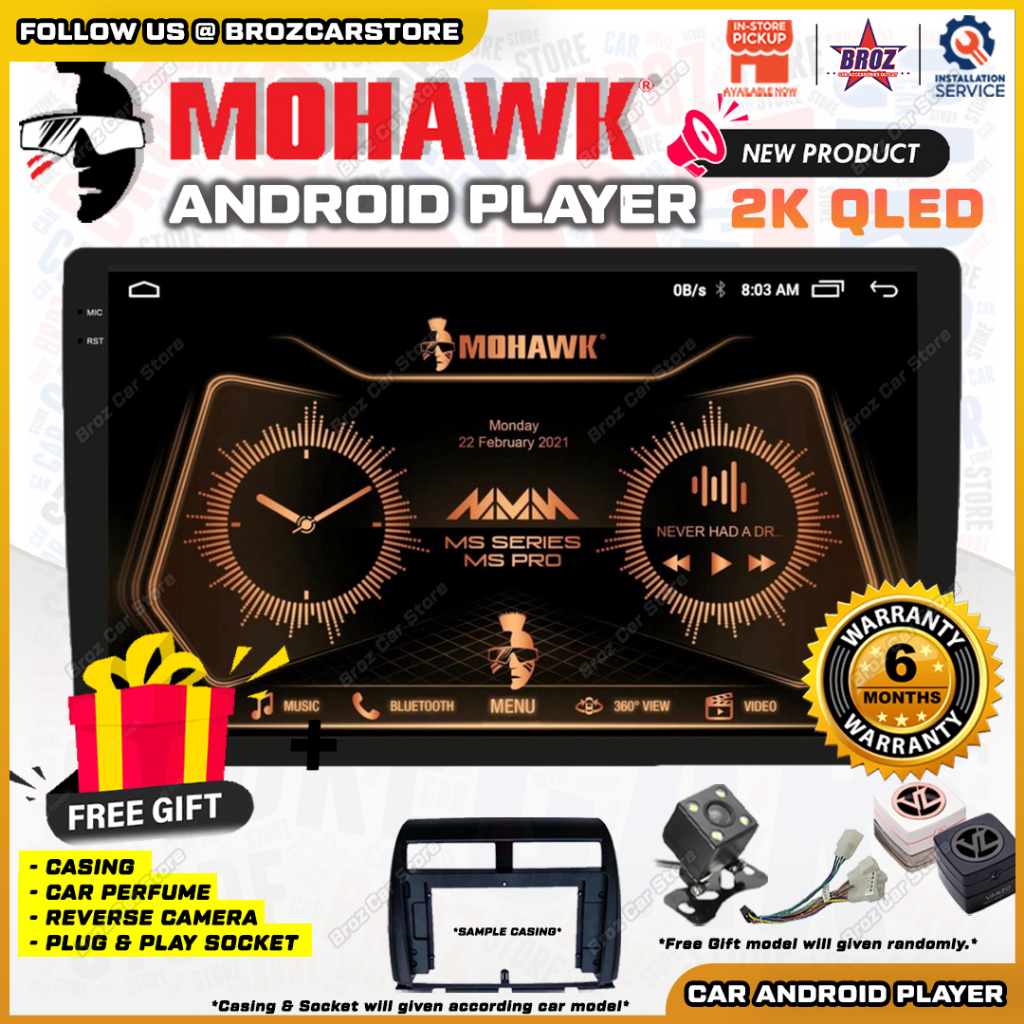 [Installation Provided] 📺 Mohawk MS PRO Series 2K QLED Car Android ...