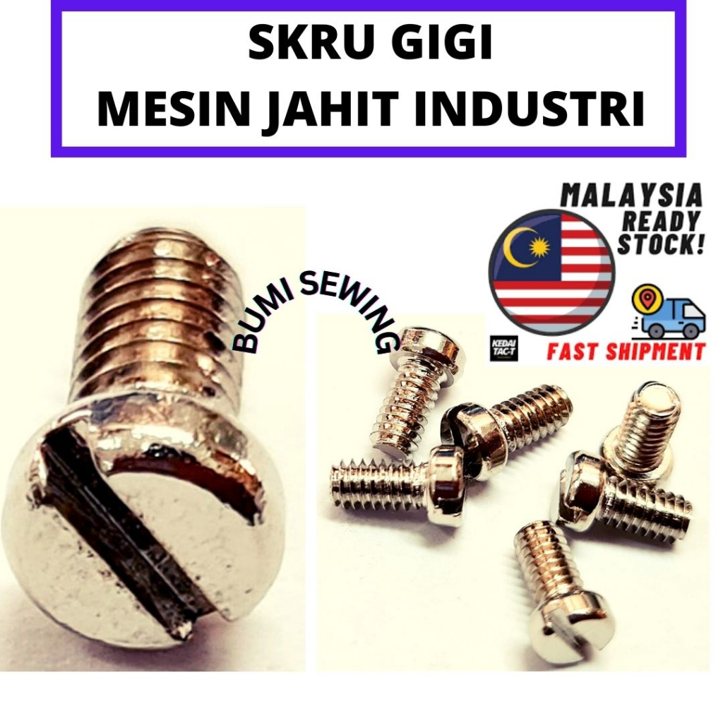 SKRU GIGI MESIN JAHIT INDUSTRI / FEED DOG SKRU FOR INDUSTRIAL SEWING ...