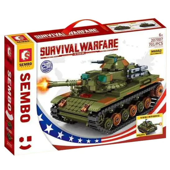 Sembo Block 207007 207008 Technical Starship Main Battle Tank Building ...