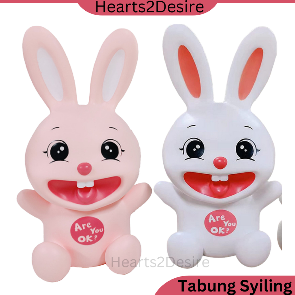TABUNG SYILING KANAK KANAK COIN BOX CUTE ARNAB RABBIT MONEY COIN ...