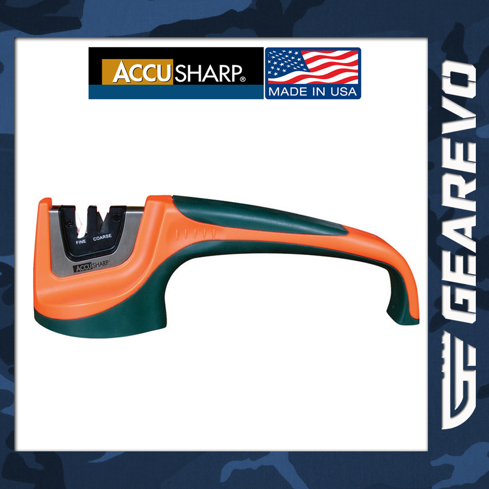 AccuSharp Pull-Through Table Top Knife Sharpener Orange/Green Color ...