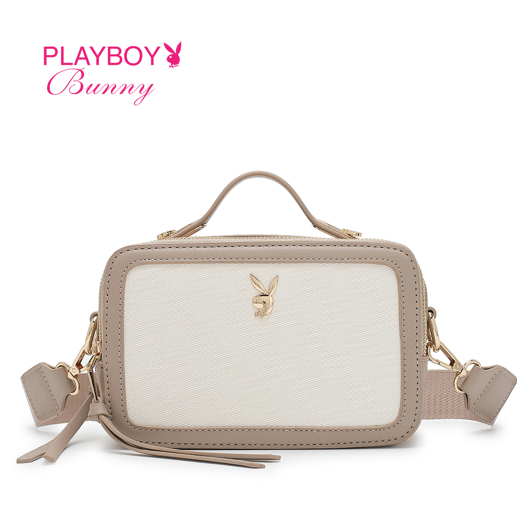 [CLEARANCE]-PLAYBOY Ladies Monogram Crossbody Bag - Multi Colour BWR ...