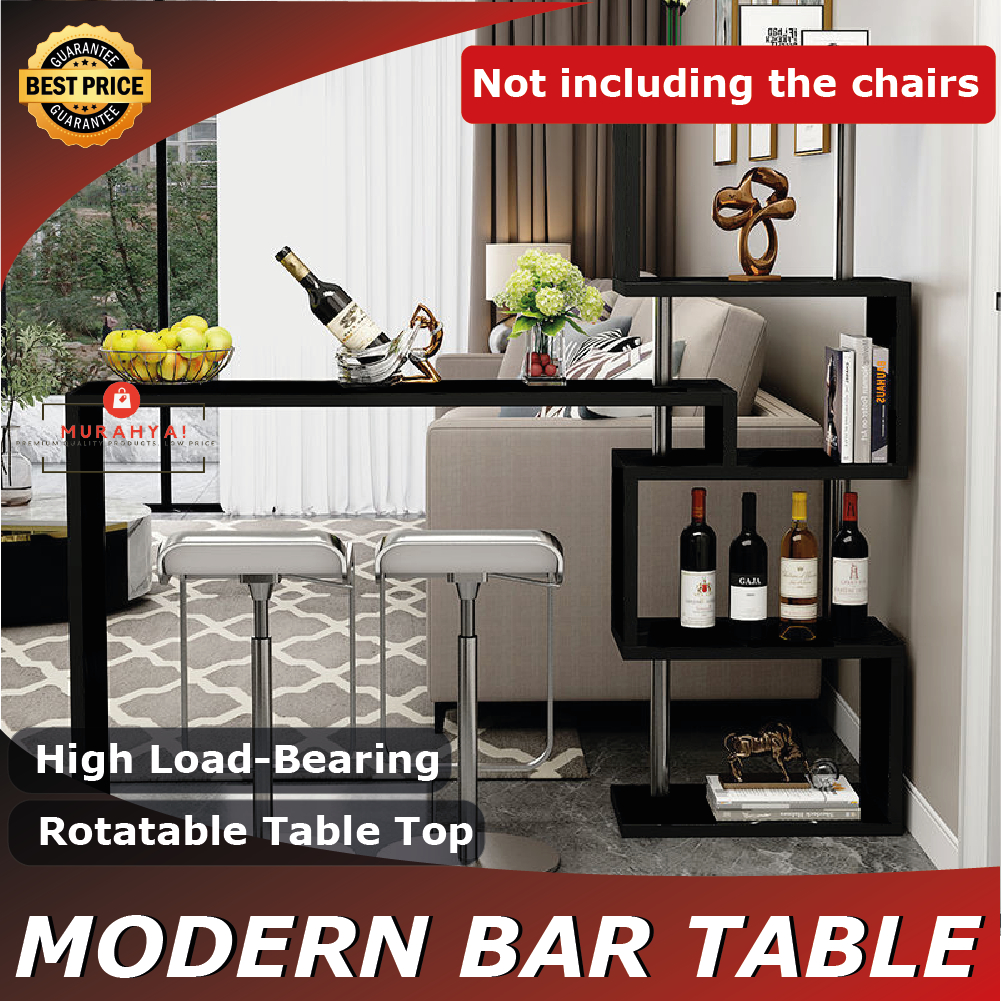 Bar table Set Modern meja bar makan Stool High chair Kerusi tinggi ...