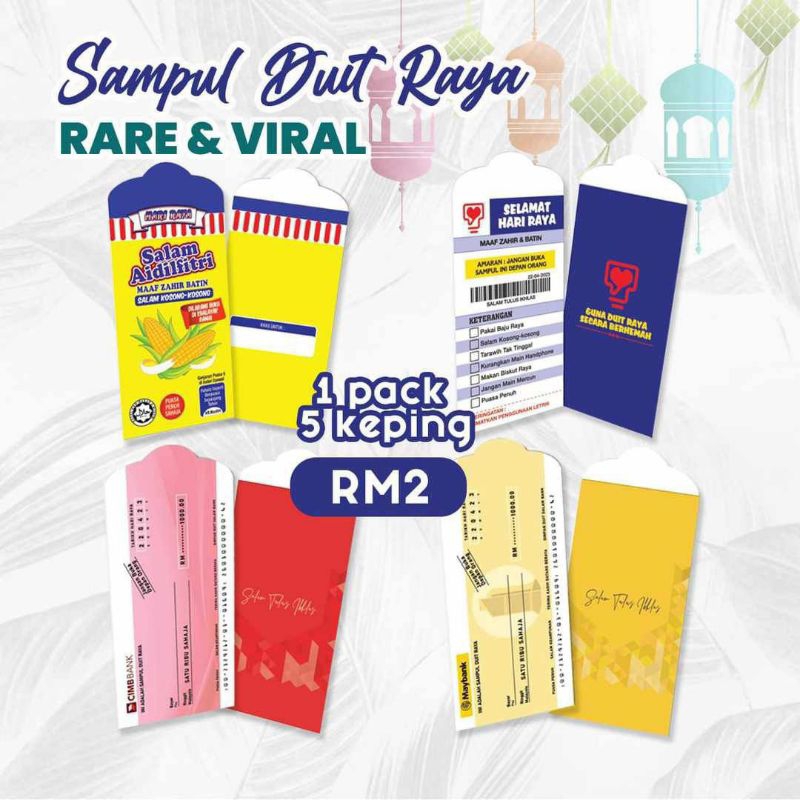 Sampul Duit Raya Exclusive 2023 Angpoa | Shopee Malaysia