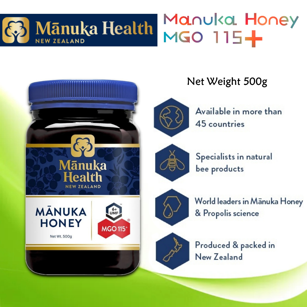 Manuka Health-Manuka Honey MGO 115+ 500g EXP 16/08/2026 | Shopee Malaysia