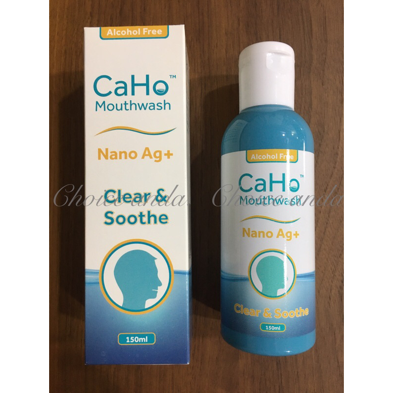 CaHo Mouthwash Nano Ag+ (150ml)/ Caho Mouth Spray Nano Ag+ (50ml ...