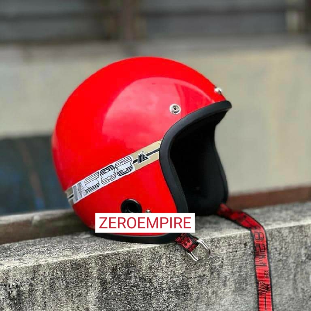 MS88 HELMET 🔥TALI TULISAN MERAH🔥SAFETY HELMET SPONGE TEBAL TOPI KELEDAR ...