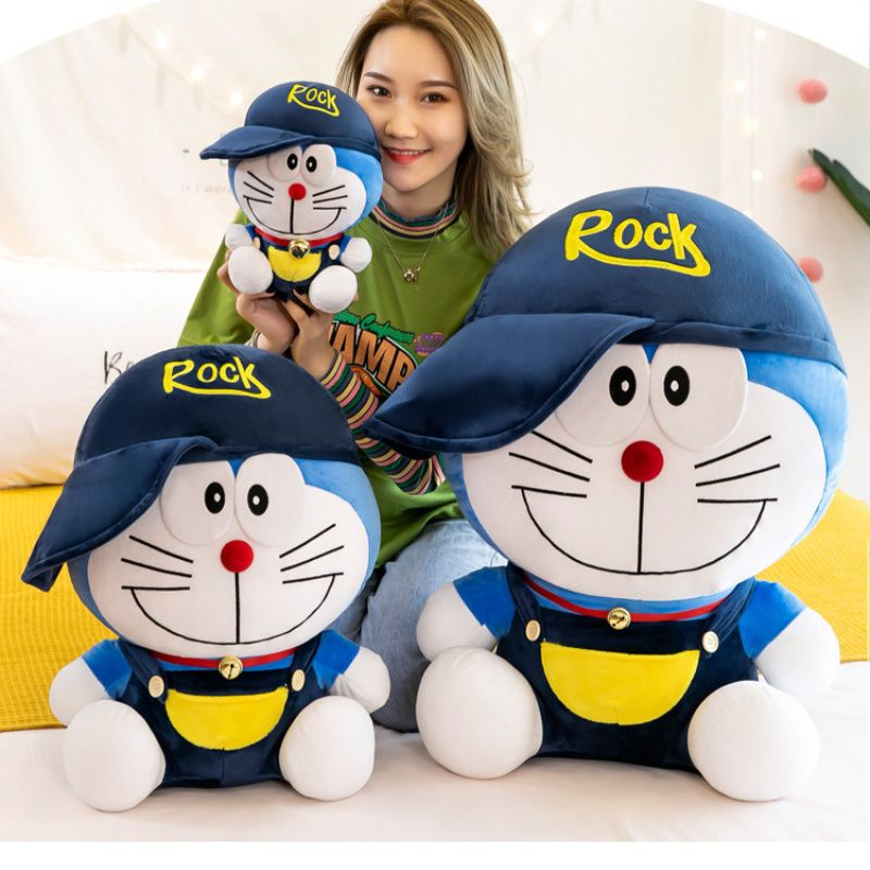 Doraemon Cat Cartoon Cute Plush Toy Sleeping Pillow Cushion Doll ...