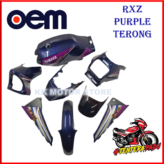 (100% OEM !!!) COVERSET RXZ BOSS OEM PURPLE TERONG (FULL TANAM ...