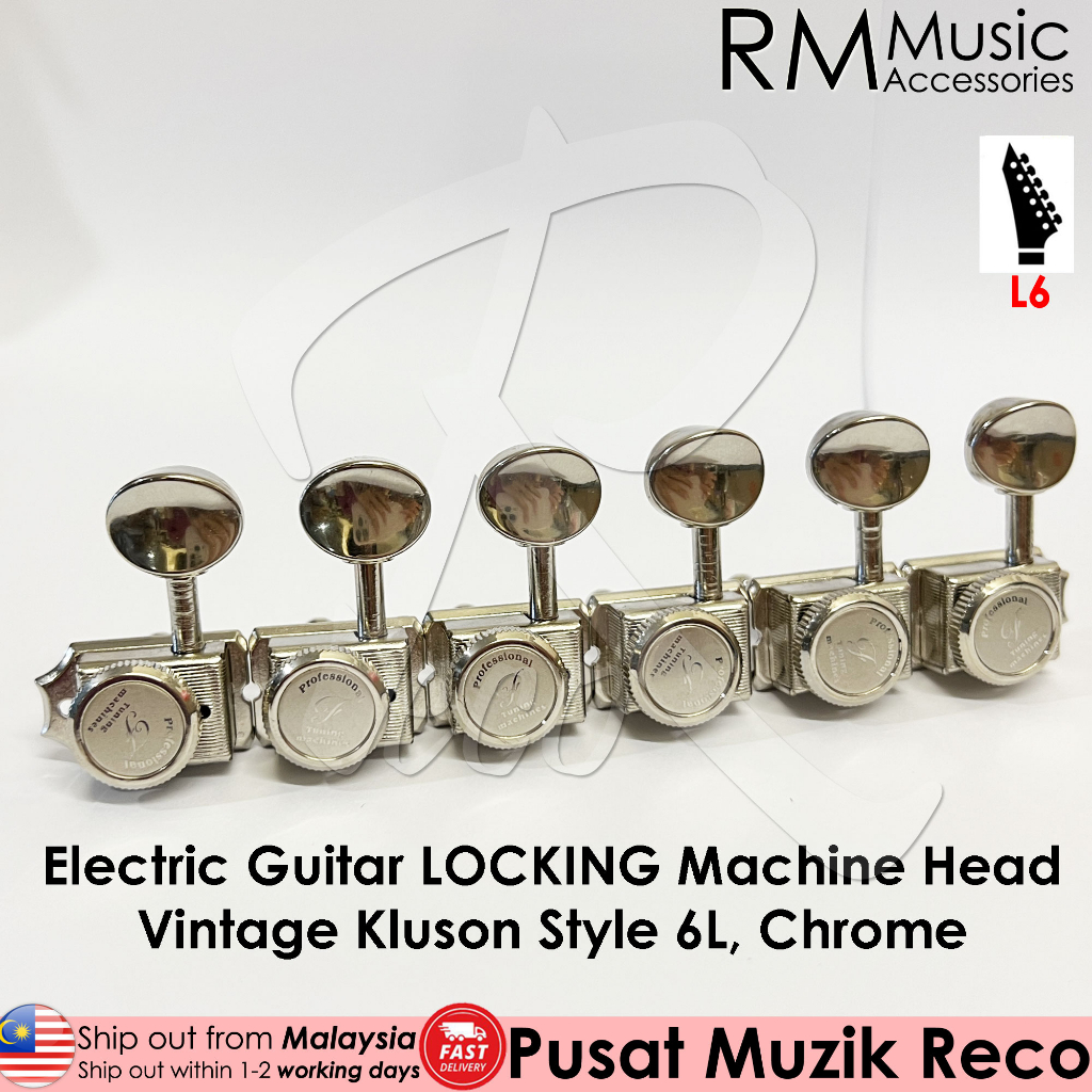 RM HQ Vintage Kluson Style LOCKING Electric Guitar Machine Head Tuner ...