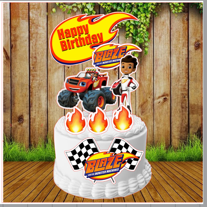 Blaze and the Monster Machines Cake Topper 003 | Shopee Malaysia