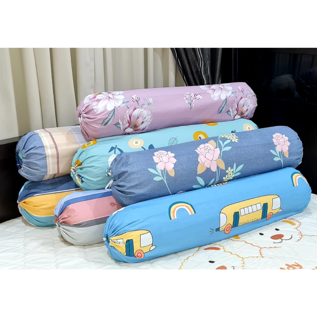 Sarung bantal peluk 100% COTTON PREMIUM TEBAL bolster case READY STOK ...