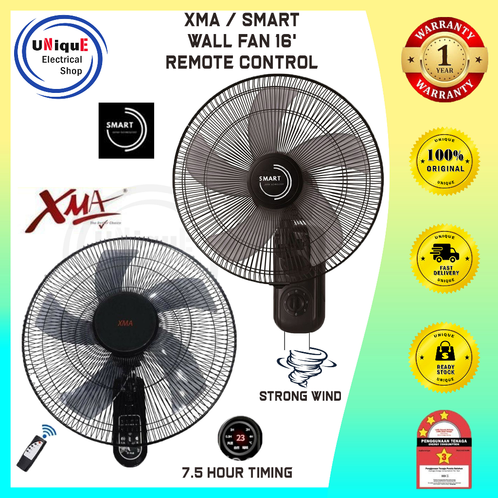 Wall Fan With Remote 8" Oscillating Wall Fan With Remote Control,