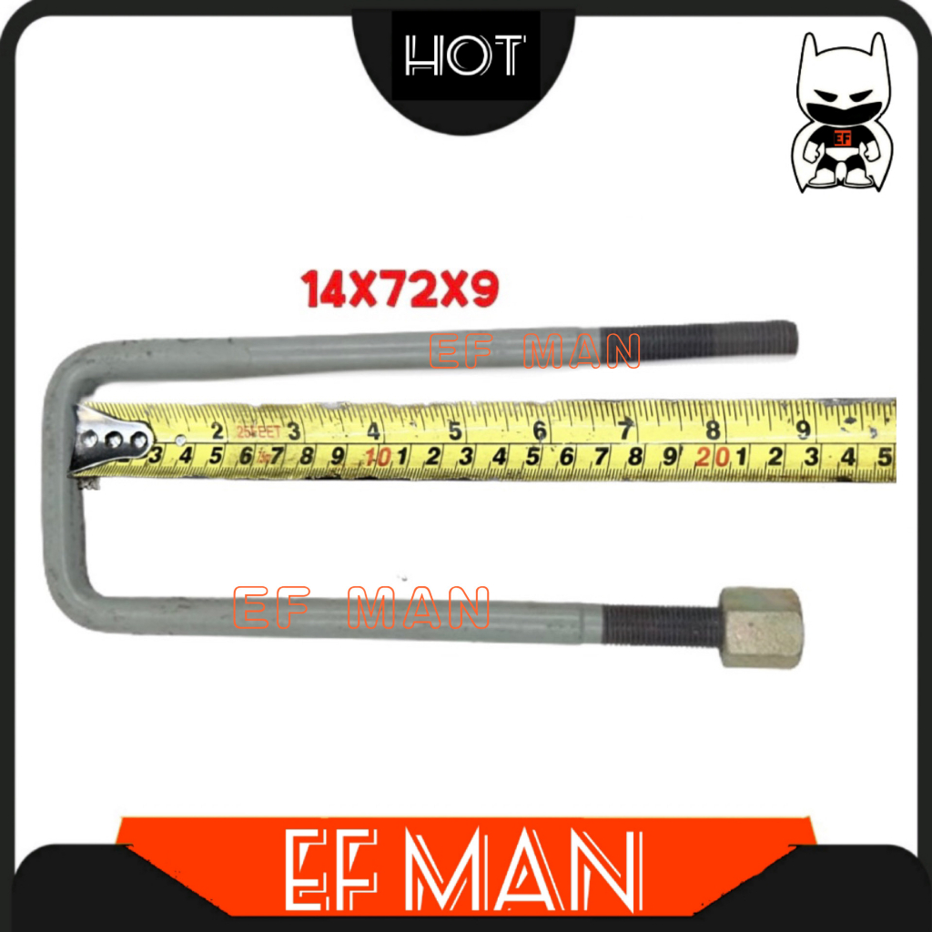 LORRY SPRING M14 U BOLT FRONT ISUZU NPR PRO NLR HICOM PERKASA DAIHATSU ...