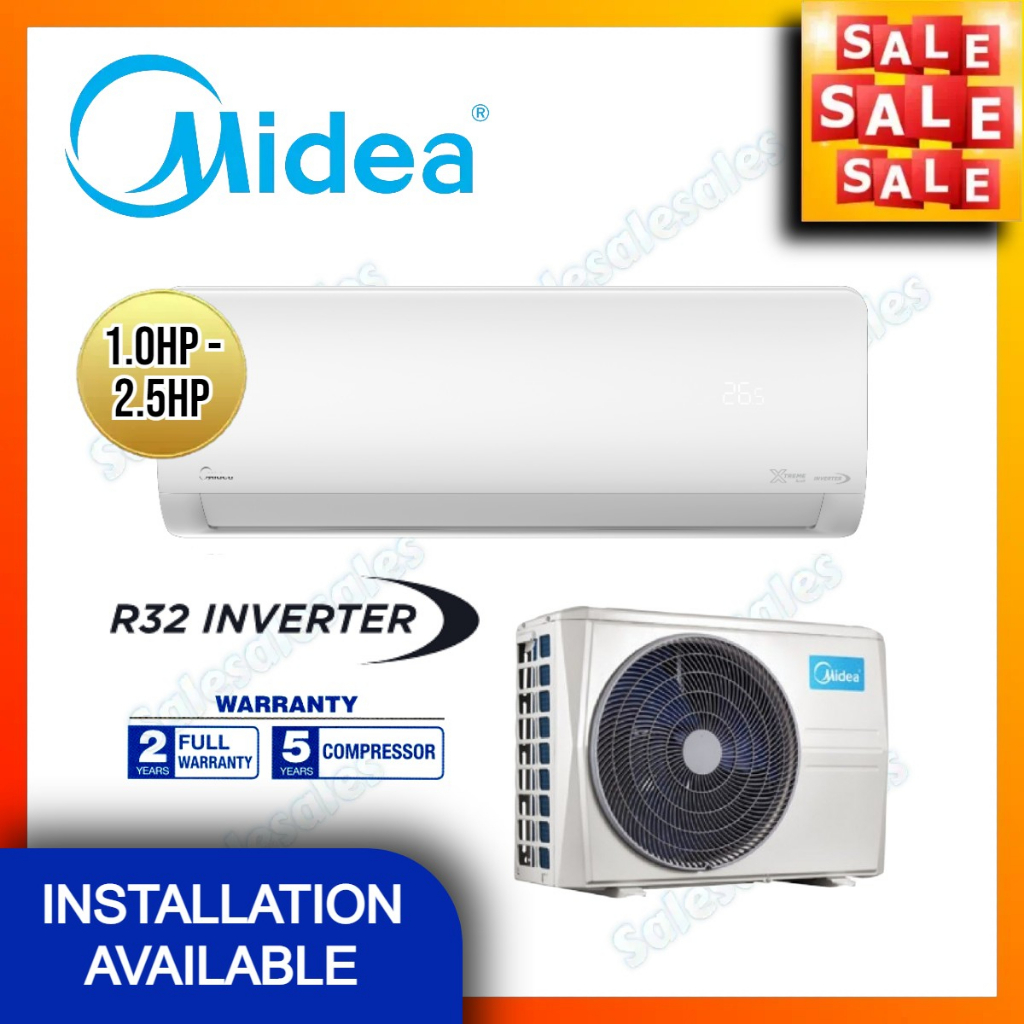 Midea R32 Inverter 1hp 1 5hp 2hp 2 5hp Xtreme Save Series Air