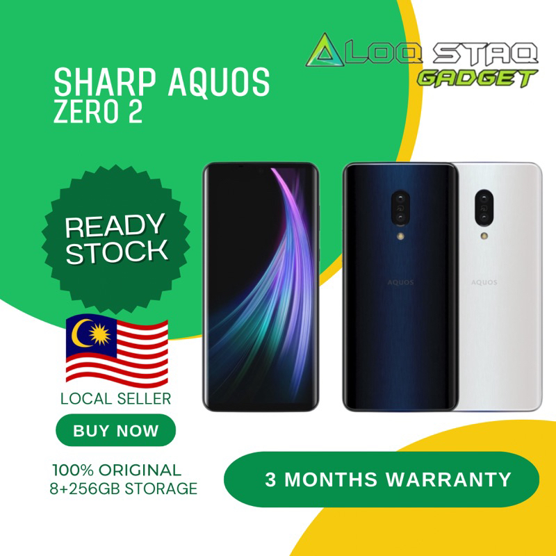 Sharp Aquos Zero 2 6.4Inch OLED 240Hz HDR10 8+256GB Snapdragon 855 Gaming Smartphone | Shopee ...
