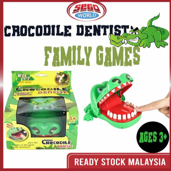 Big Crocodile Bite Game Jaw Tooth Finger Bite Toy Family Game For Kids ...