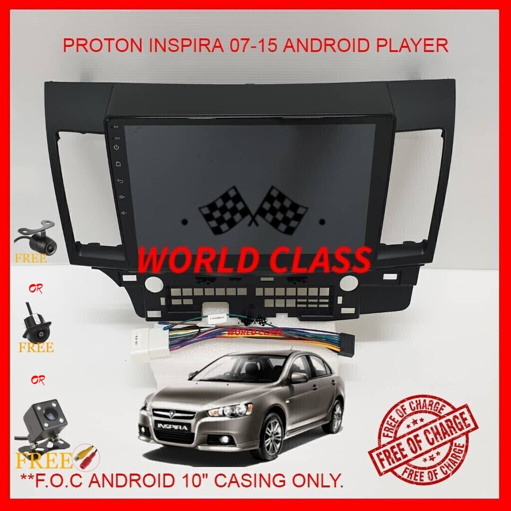 PROTON INSPIRA 07-15 10” ANDROID PLAYER 2.5D FULL HD SCREEN WITH ( F.O ...