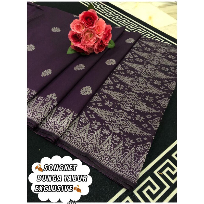 Songket bunga tabur, tenun,kain pasang,READY STOCK 2021 ...