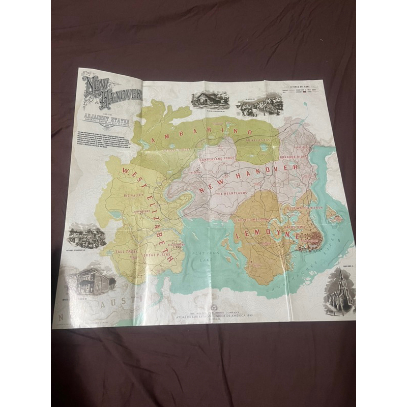 Ps4 Red Dead Redemption 2 Maps Poster | Shopee Malaysia