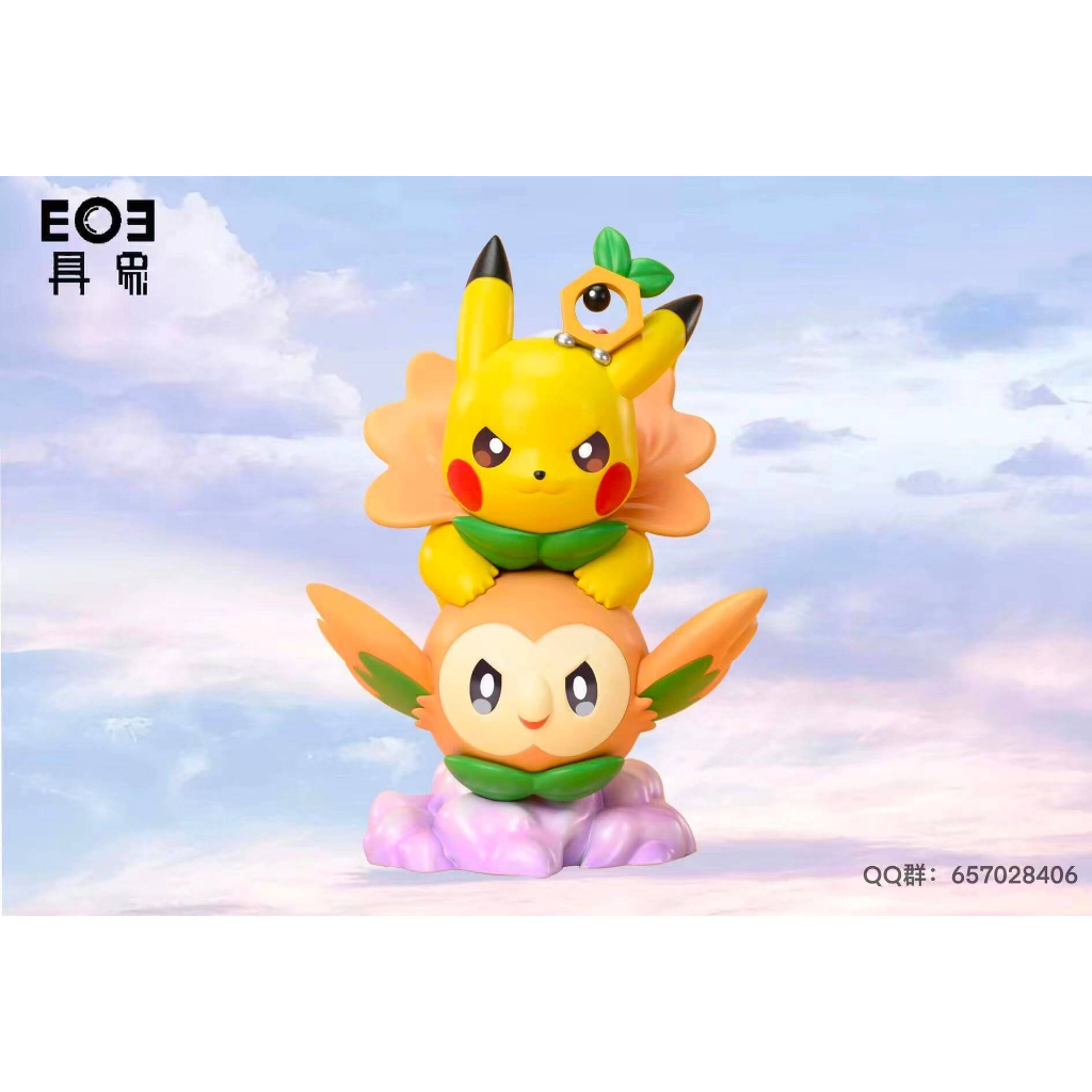 Ju Xiang Studio - Pokemon - Pikachu, Rowlet & Meltan Resin Statue GK ...