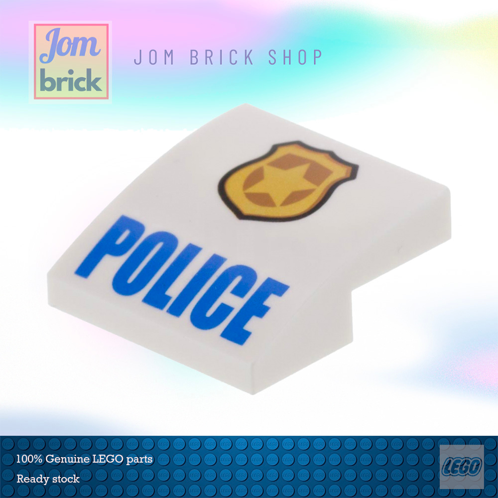 LEGO® Parts (Slopes) 29649 – 6174872 – Slope 2x2 Curved with "POLICE ...