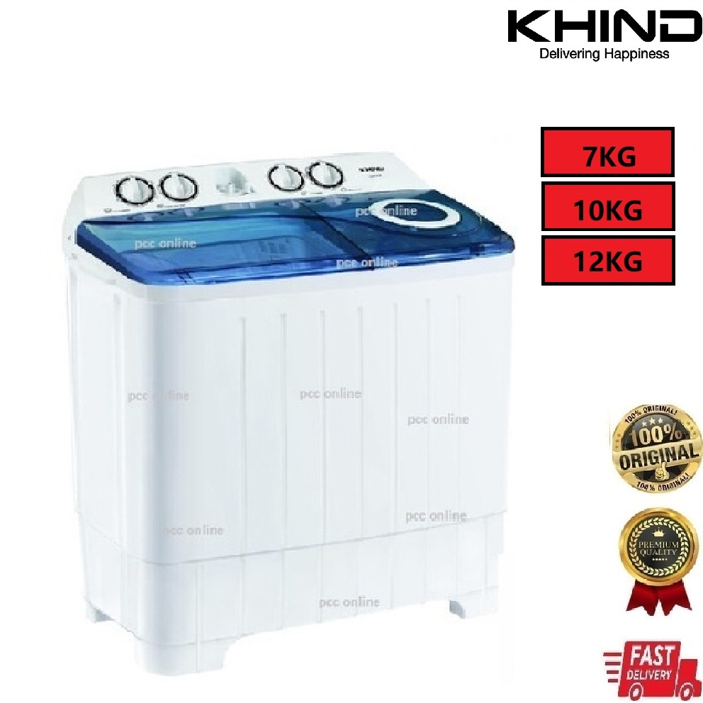 KHIND Washing Machine / SEMI AUTO WASHER / MESIN BASUH (WM717 7KG ...