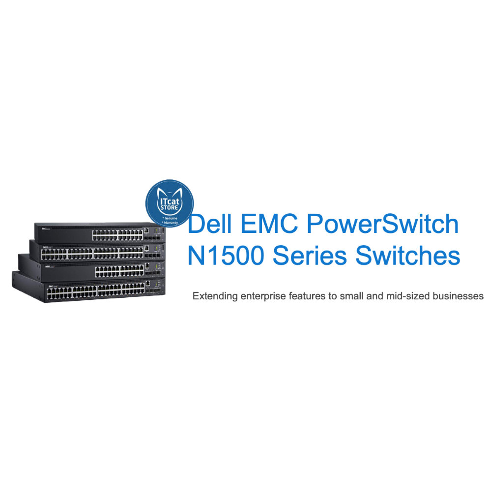 🗣NEW DELL EMC N1524 [24G +2 SFP] SWITCH (210-AEVX) | LAYER 2 NETWORK ...