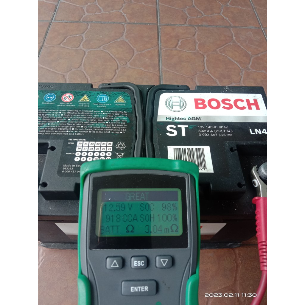 (USED) BOSCH DIN80 - LN4 (AGM) - Advanced Stop Start Battery - BMW F22 ...
