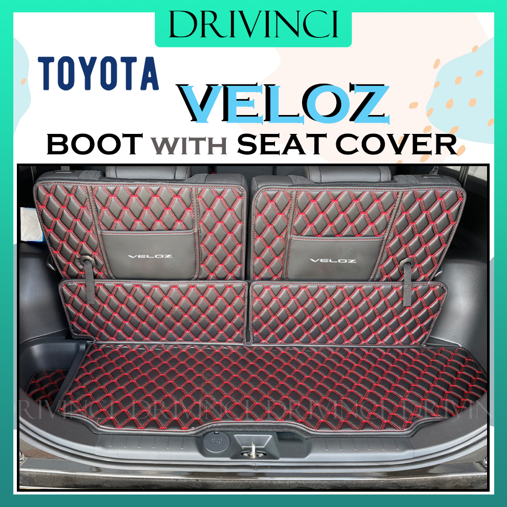 Toyota Veloz 2022-present Car Boot Liner with Seat Cover Cargo Boot Mat ...