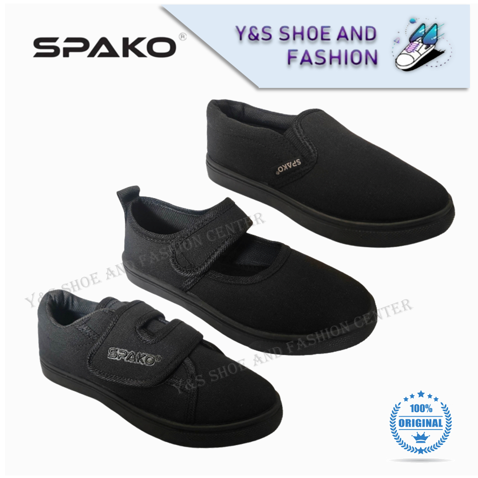 SPAKO Kasut Sekolah Hitam Rendah Menengah Ringan | Black School Shoe ...