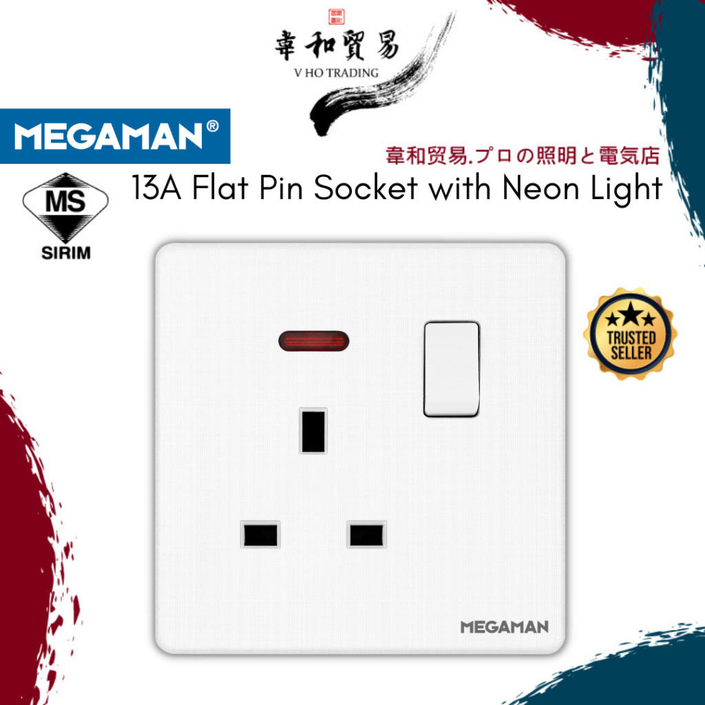 [VHO] (SIRIM) Megaman Z8 (Tartan White )Switch Switches Socket Outlet ...