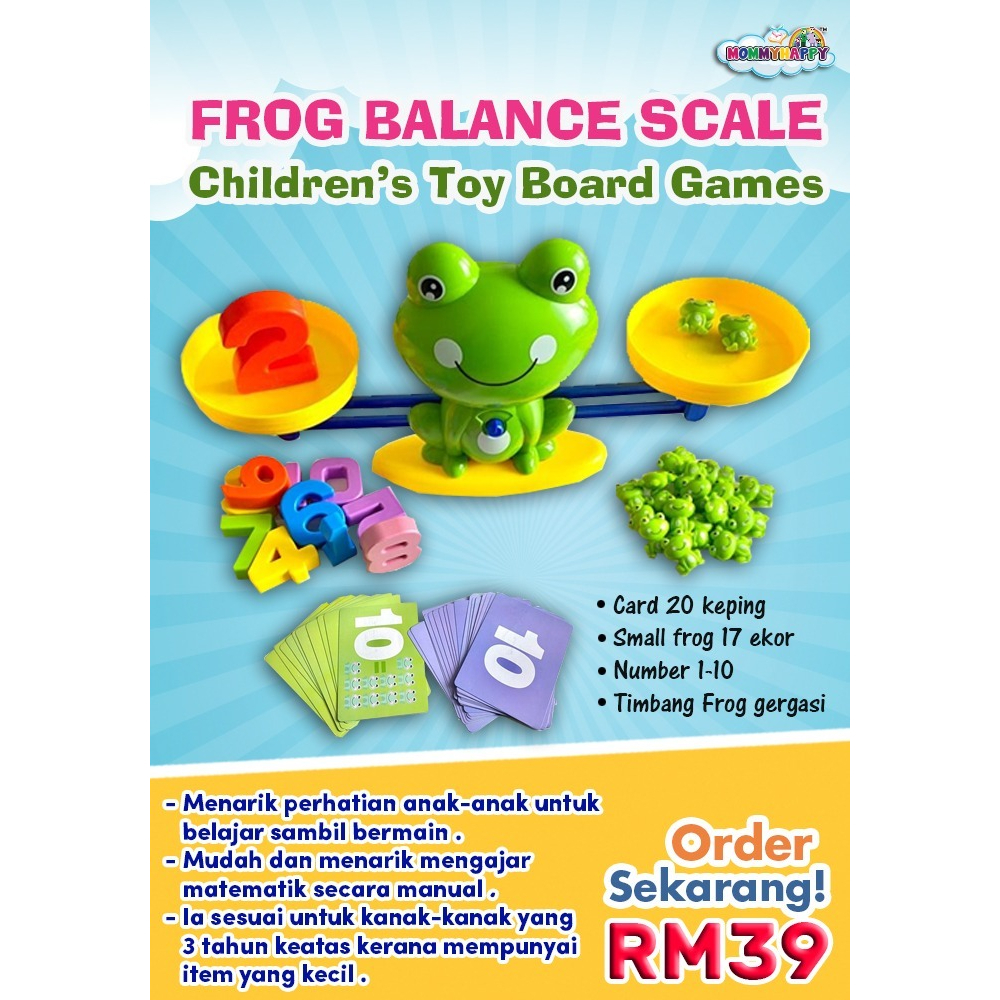 Frog Balance Scale for kids Education/ Penimbang katak | Shopee Malaysia