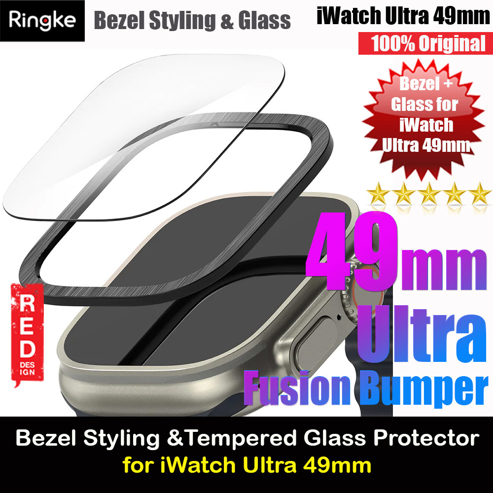 Ringke Bezel and Tempered Glass Screen Protector Combo for iWatch ...