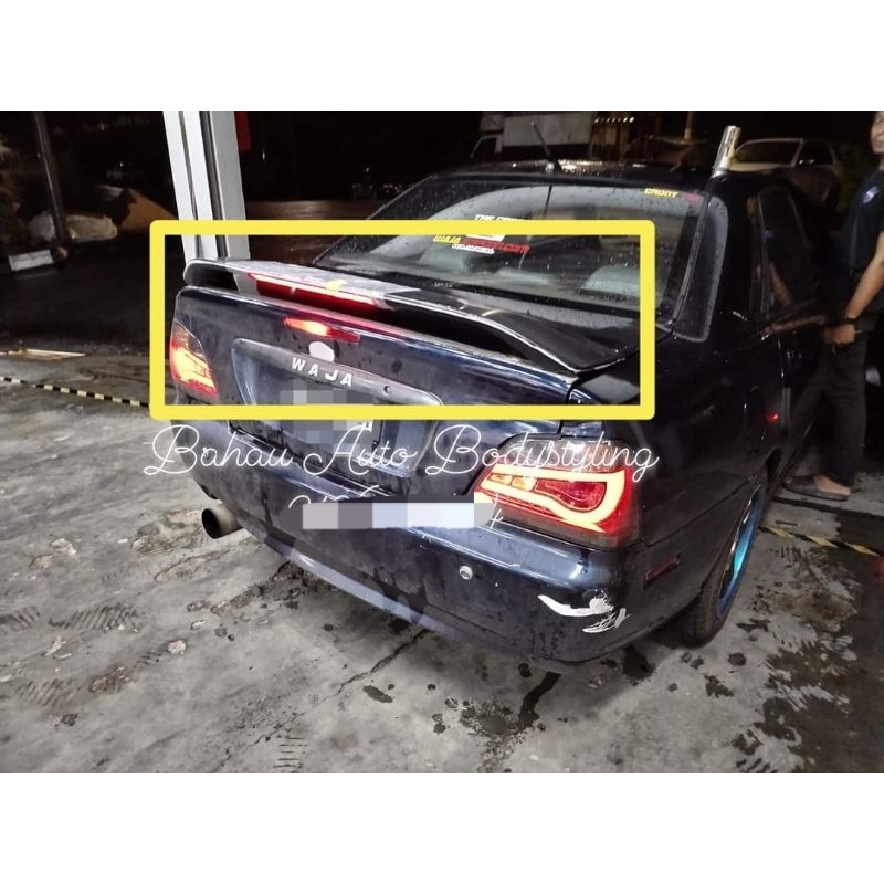 Proton Waja Spoiler (Honda ES) Fibre + LED | Shopee Malaysia