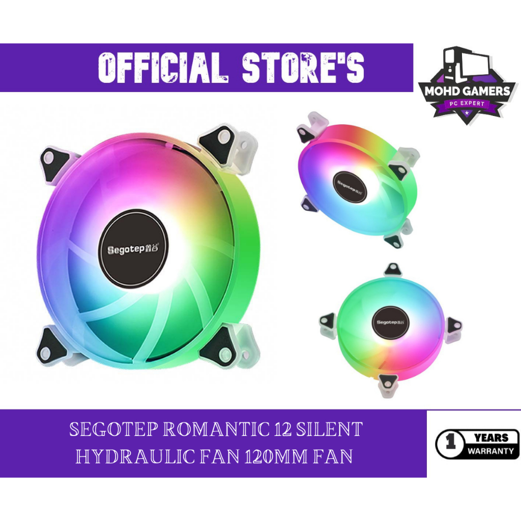 SEGOTEP ROMANTIC 12 SILENT HYDRAULIC FAN 120MM FAN | Shopee Malaysia