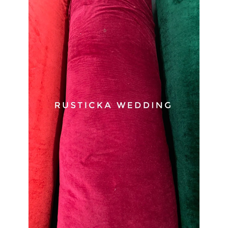 Kain Velvet Baldu Meter Wedding Backdrop Curtain Velvet Wedding ...