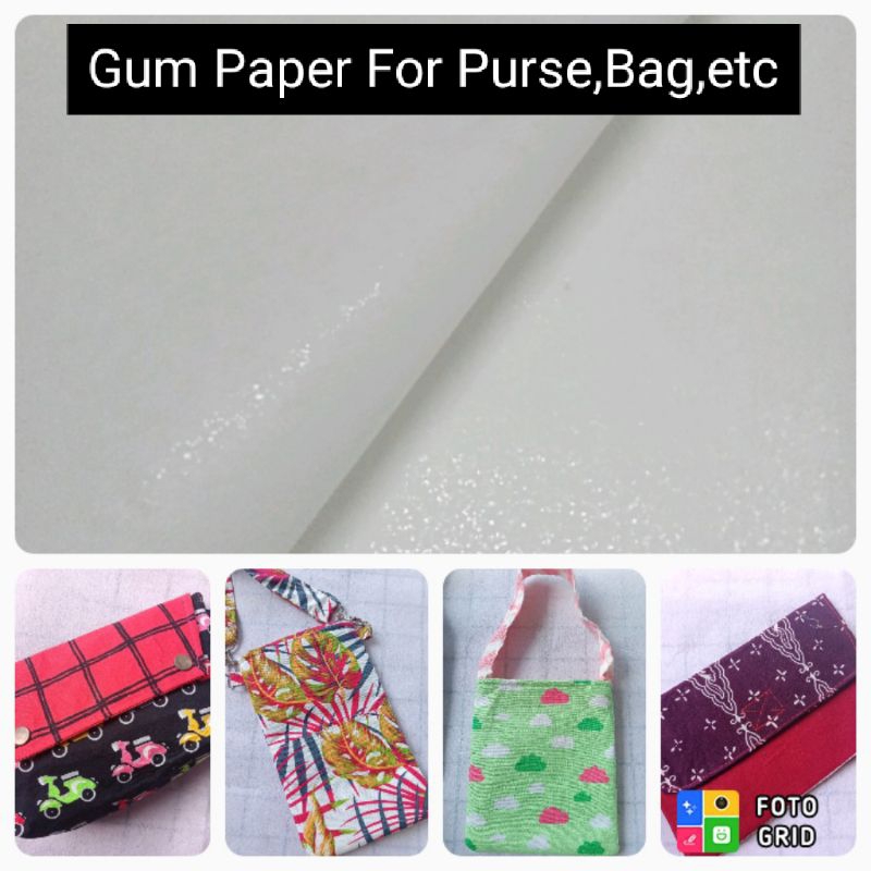 Gum Paper For Purse,Bag,clothes,Kertas Gam Untuk DIY Bag | Shopee Malaysia