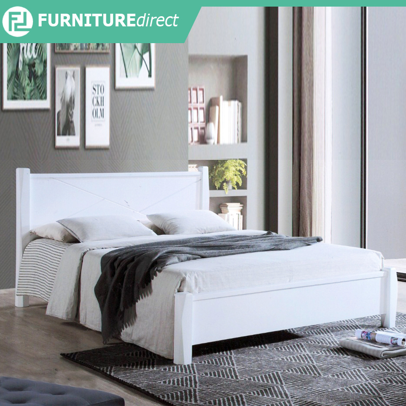 Furniture Direct ALEXANDER solid wood Queen and King size bed frame ...