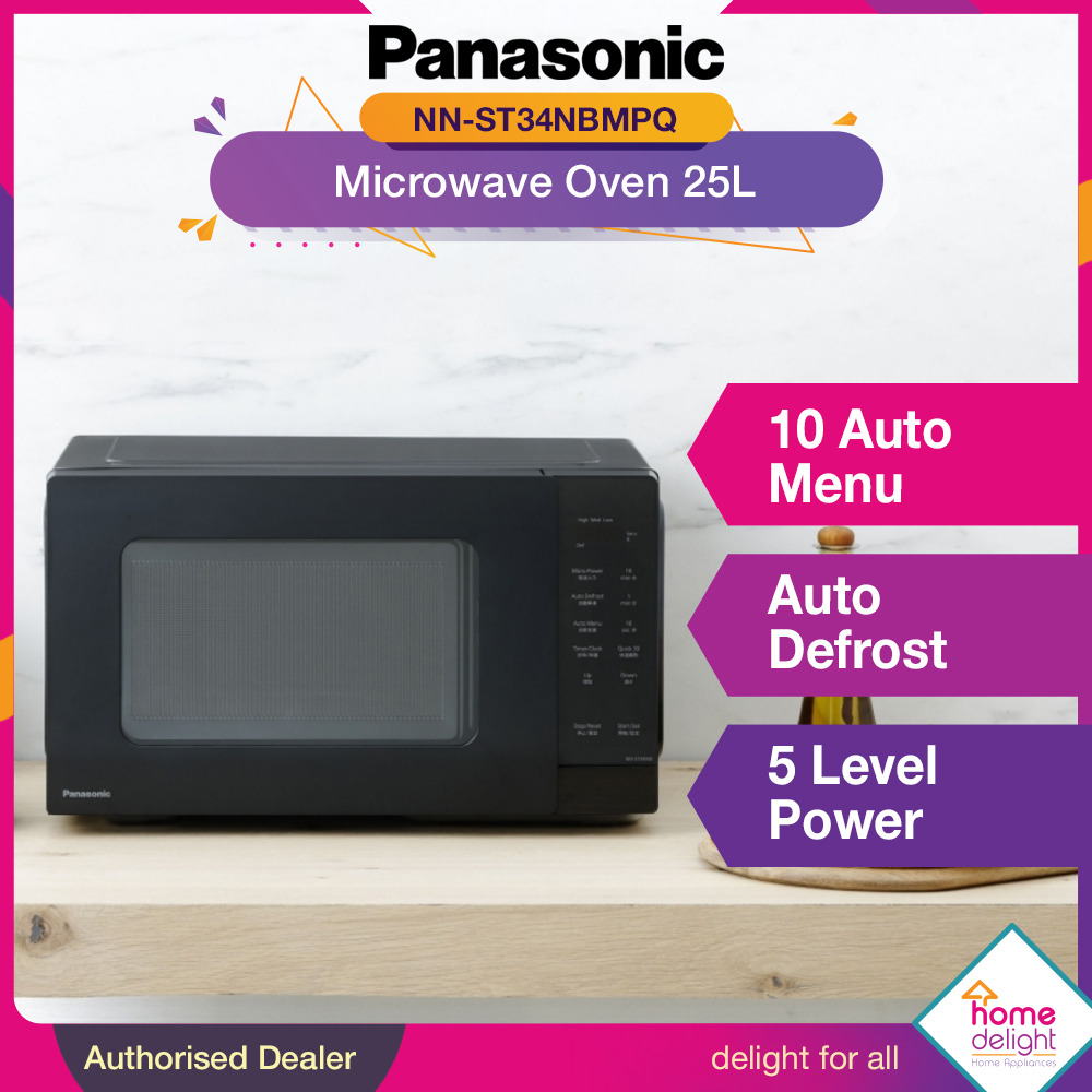 Panasonic Microwave Oven 25L (900W) [ NN-ST34NB / NN-ST34NBMPQ / NN-ST34 ] | Shopee Malaysia